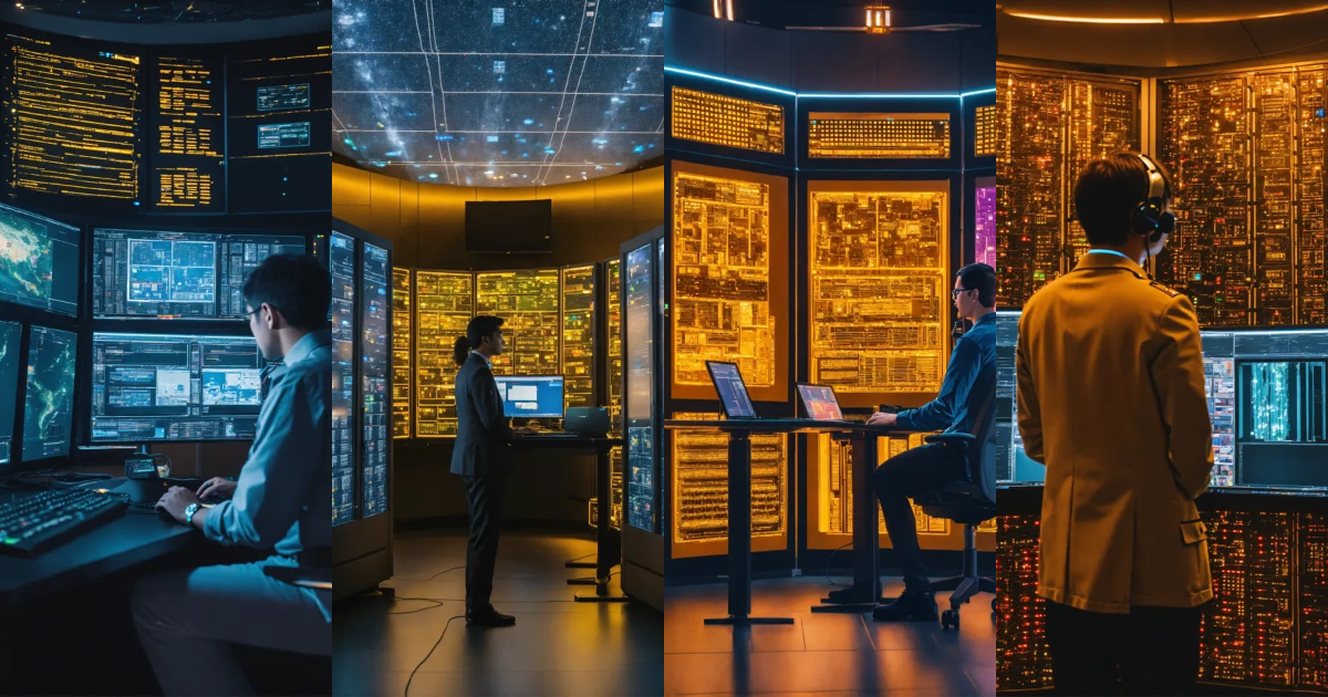 Lexica - One person using an Artificial Intelligence Supercomputer, for ...