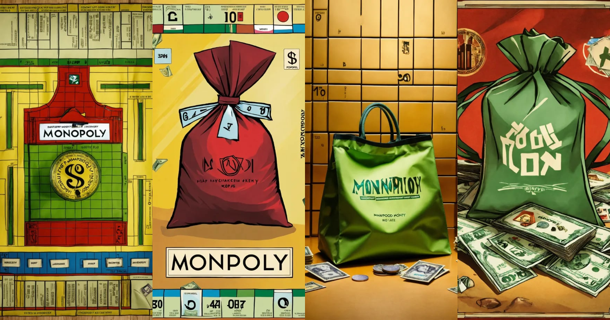 Lexica - Monopoly money bag