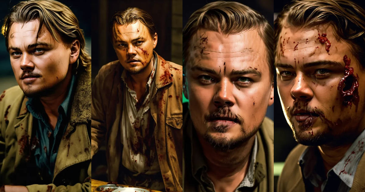 Lexica - LEONARDO DICAPRIO CONVERTIDO EN ZOMBIE