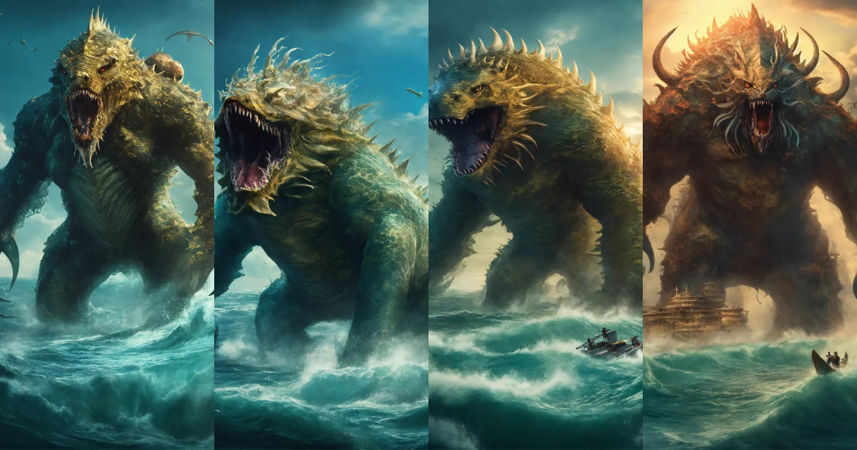 Lexica - A monstrous, yet benevolent creature rising from the depths of ...