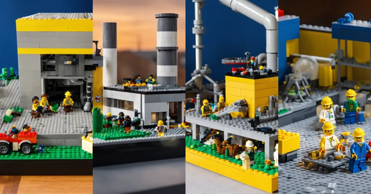 Lexica - A LEGO set for a Nuclear power plant, with LEGO figures working