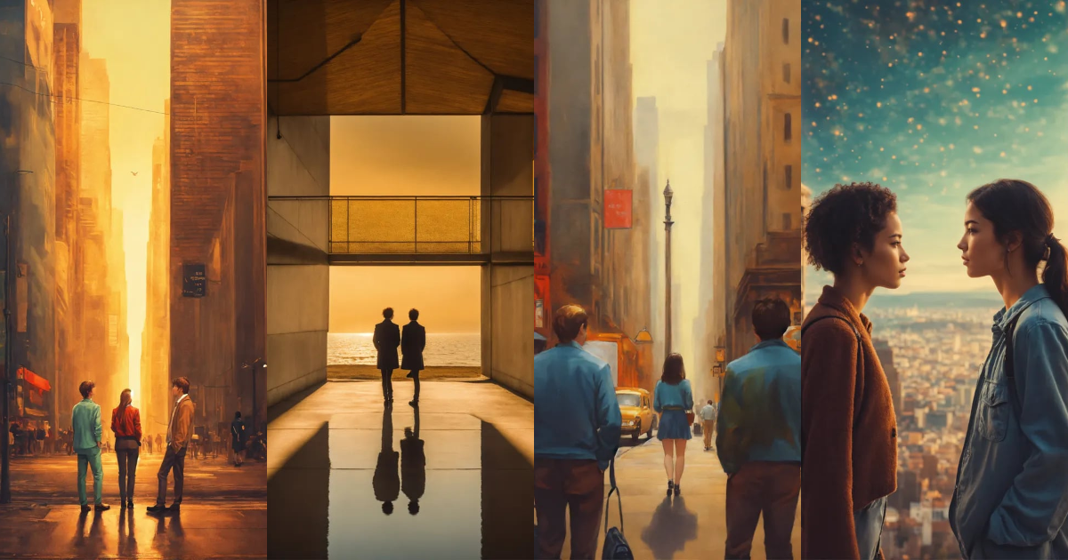 Lexica - Two people looking at the same thing, but seeing different things.