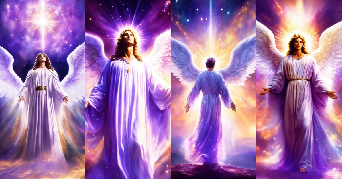 Lexica - Angel moving up beautiful uplifting spiritual visionary scene ...