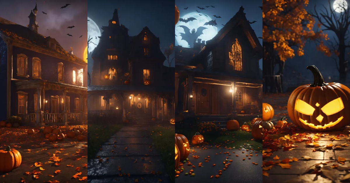 Lexica - Halloween, unreal engine render, 8k