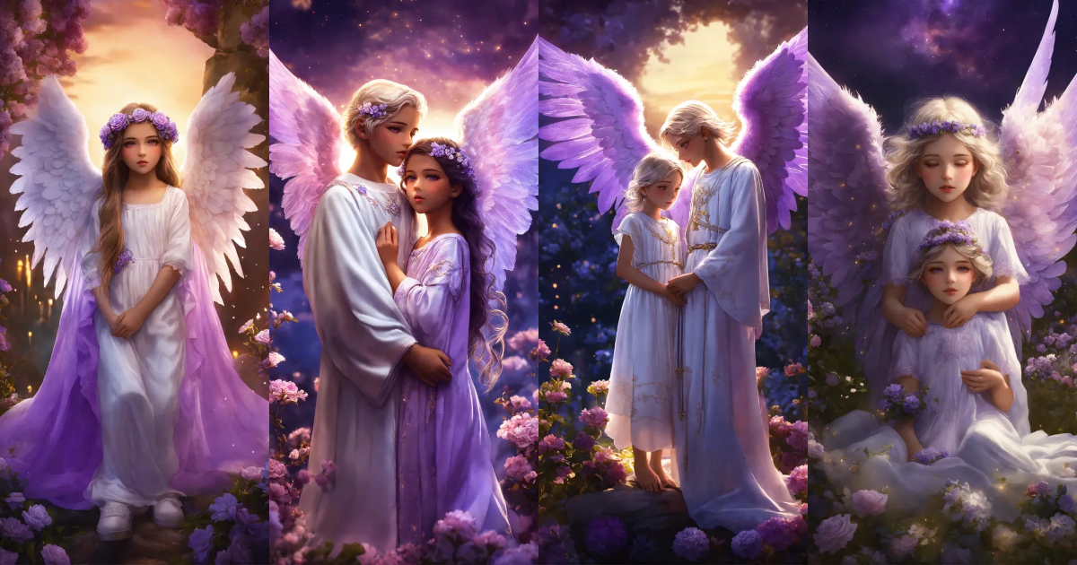 Lexica - 2 Guardian Angels, one is a boy and the other angel is a 7 ...