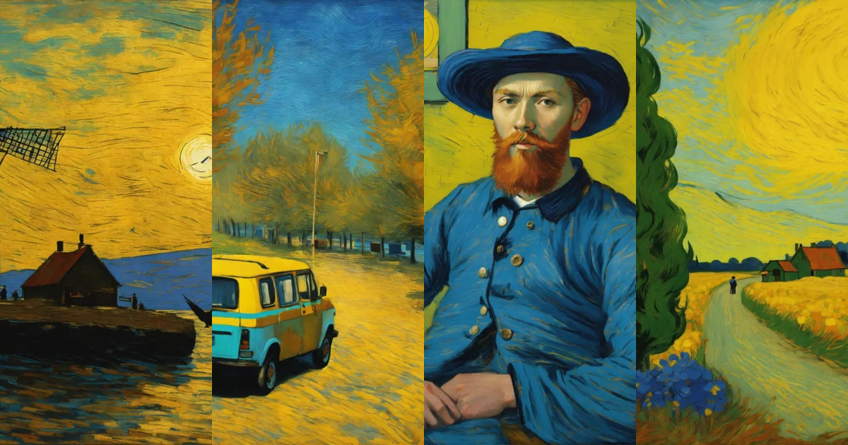 Lexica - Scratched loves Van Goch style