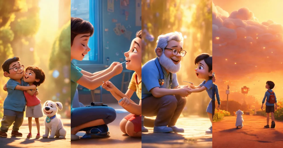 Lexica - Conquering Diabetes A heartwarming Pixar 3D still image ...