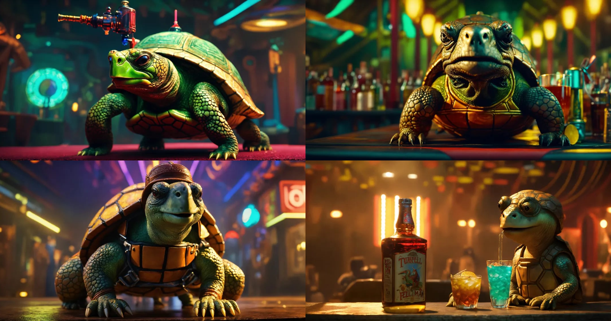 Lexica - Turtle man circus hard retro future apocaliptic drinking ...