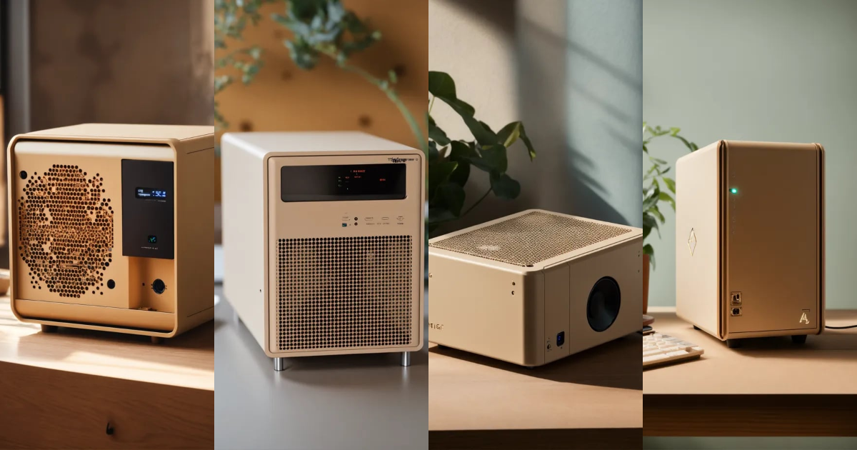 Lexica - A stunning, minimalist beige micro ITX case designed by ...