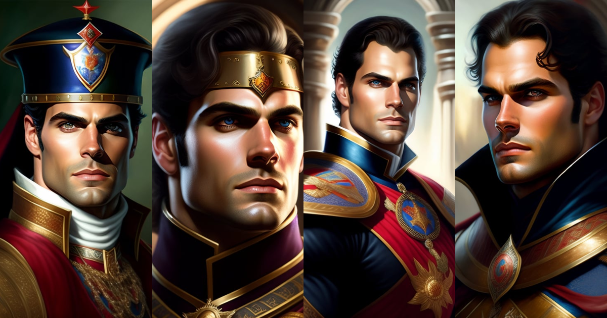 Lexica - Henry Cavill as a fantasy D&D character, heterochromia eyes ...