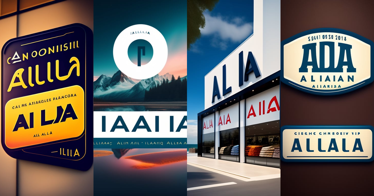 Lexica - Clothing store logo with the name Aila
