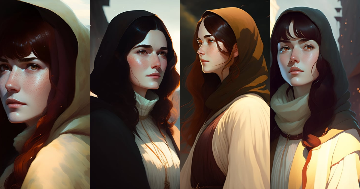 Lexica - (((((freckles))))) wearing a hood Victorian reporter baroque ...