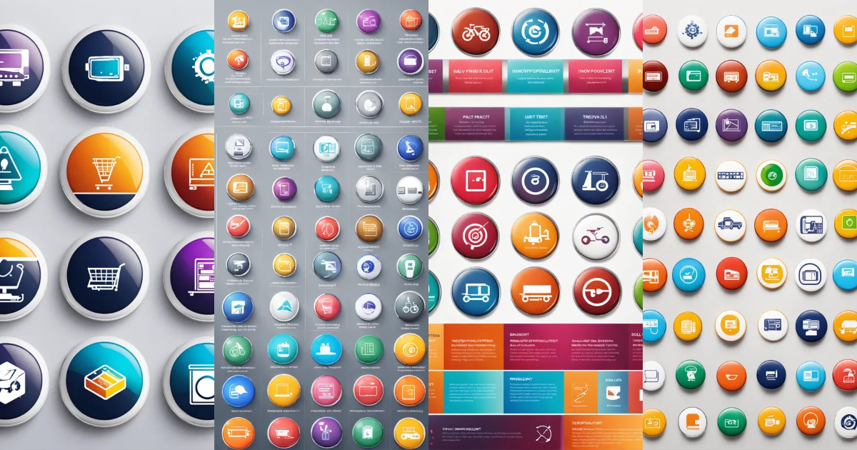 Lexica - Product development button set transport. Containing ...