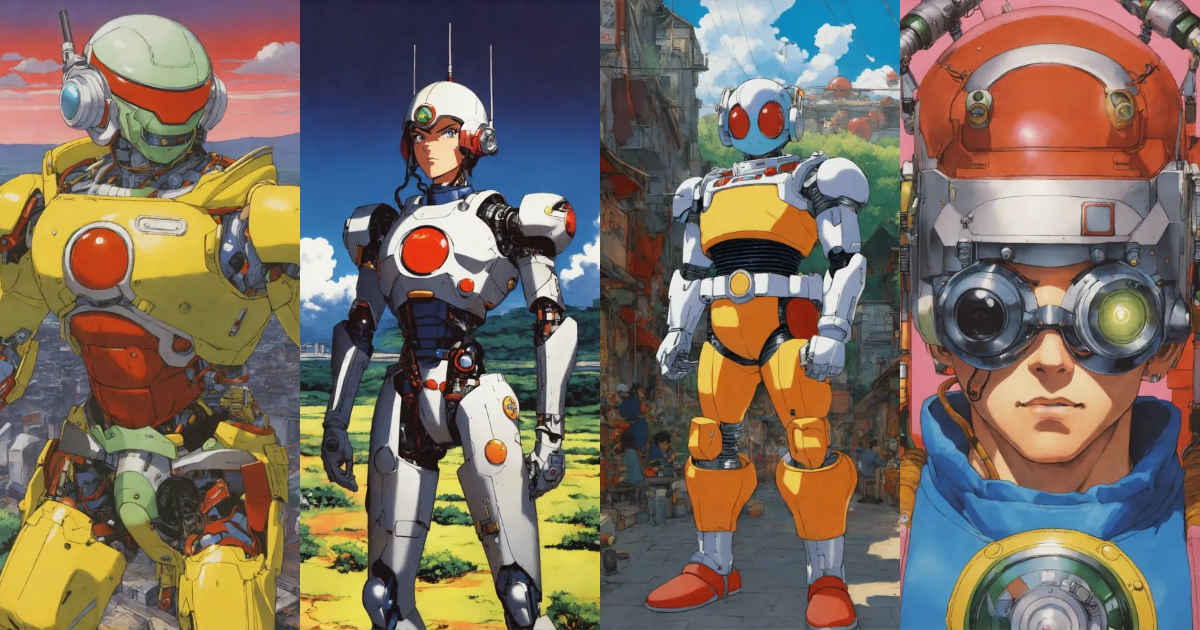 Lexica - 1990s cyborg ambiverted, full detailed eyes, Toriyama ...