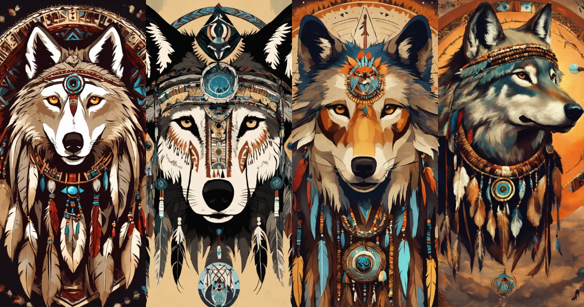 Lexica - Native American humanoid animal shaman, wolf, shamanic ...