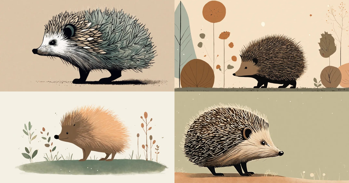Lexica - A cute minimalistic simple hedgehog side profile Clipart ...