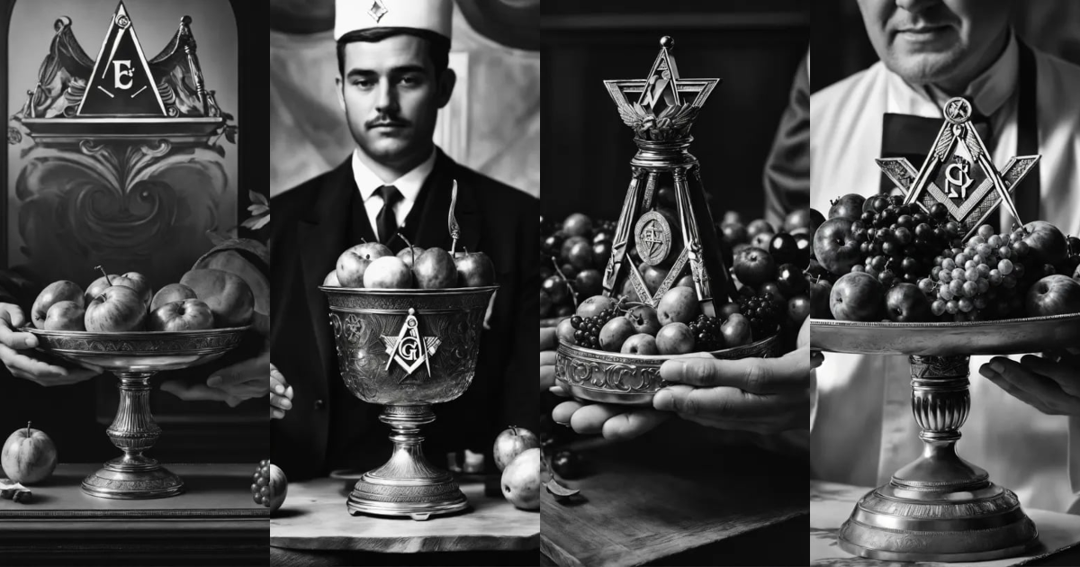 Lexica - Freemason HOLDING FRUIT IN HIS HAND (photo realism STYLE ...