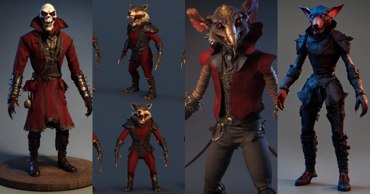 Lexica - Evil Animal Humanoid, Puppet Master, 3D model