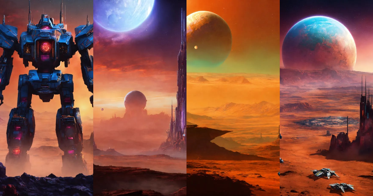 Lexica - Cybertron background barren planet, no robots just background