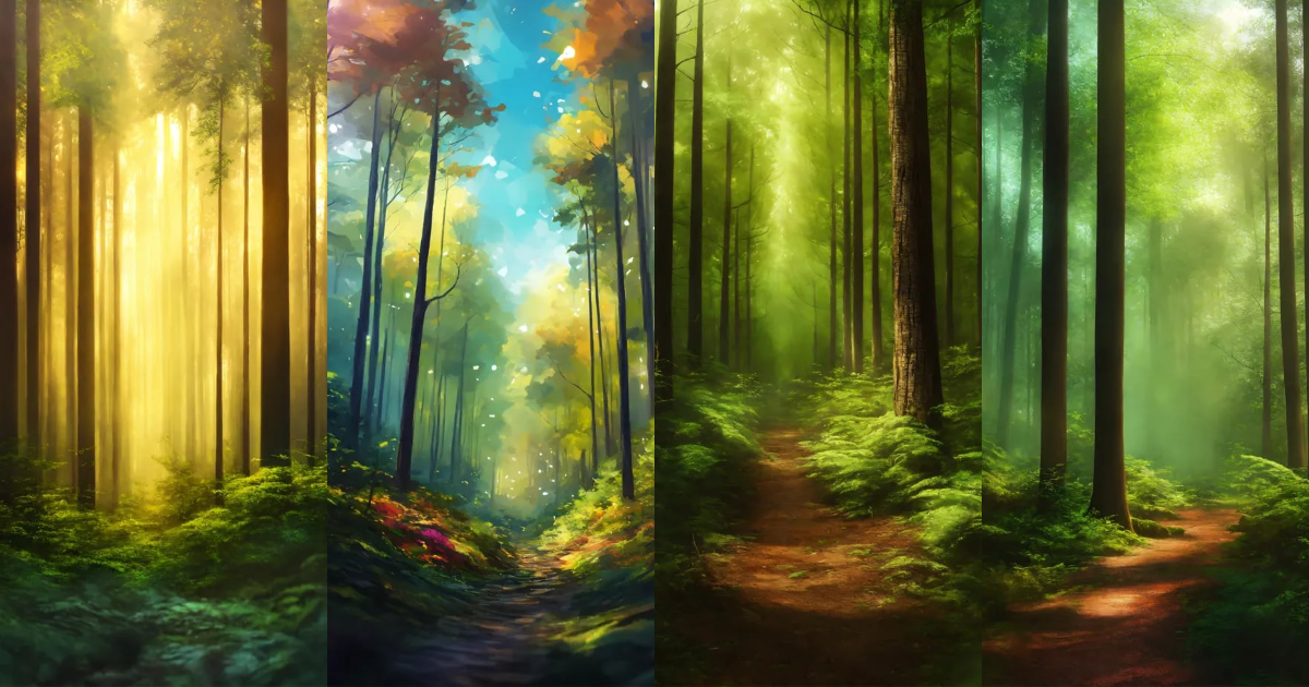 Lexica - Abstract forest realistic
