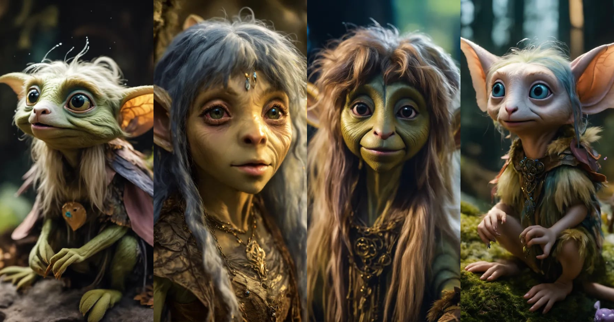 Lexica - A Gelfling extra furry animal like less clothes princess full ...