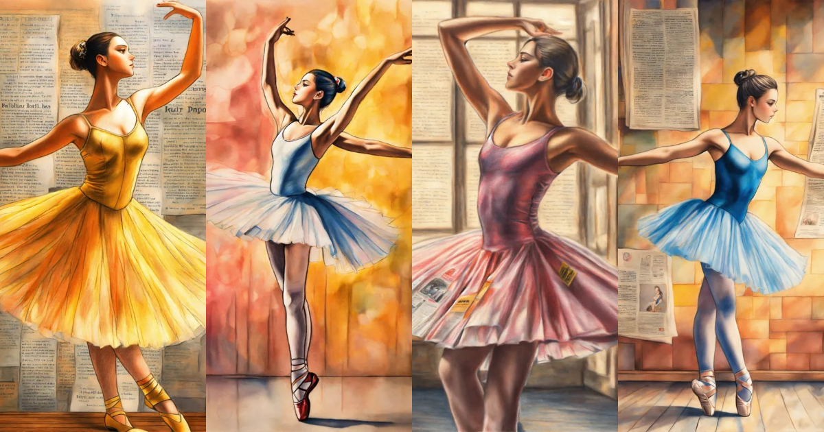 Lexica - A coloured pencil drawing of a beautiful ballet dancer which ...