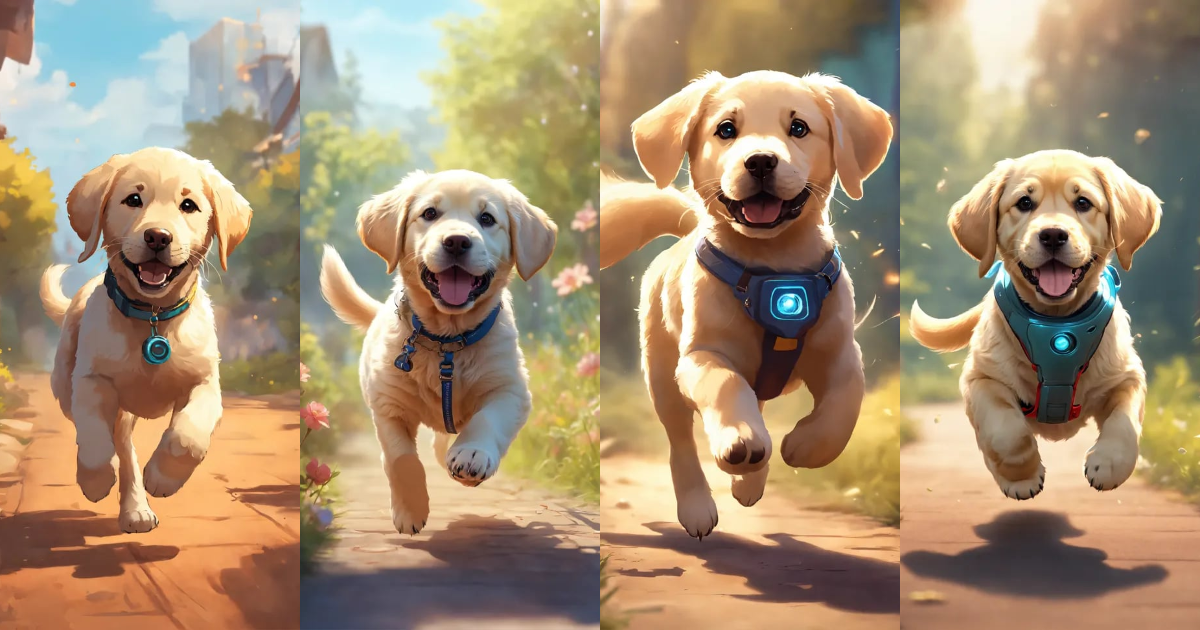 Lexica - CUTE AND ADORABLE CARTOON PLAYFUL LABRADOR RETRIEVER PUPPY ...