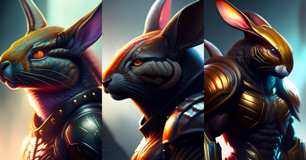 Lexica - Predator alien rabbit, full body, highly detailed, digital ...