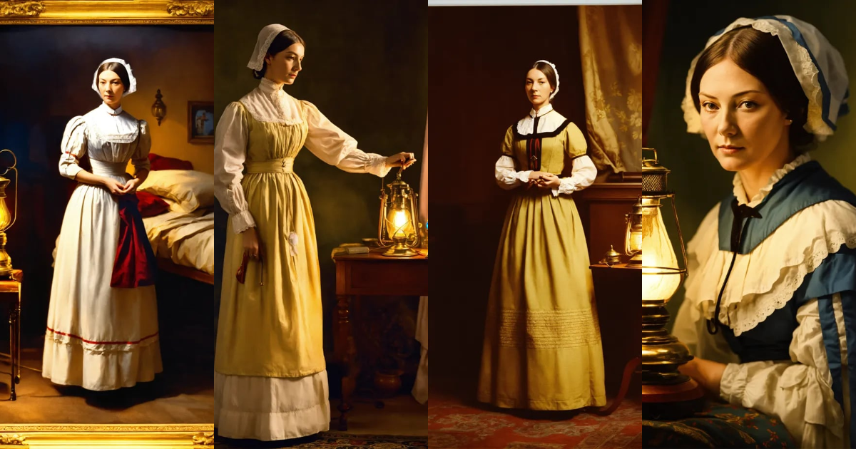 Lexica - Florence nightingale, lady with the lamp, nurse, standing ...