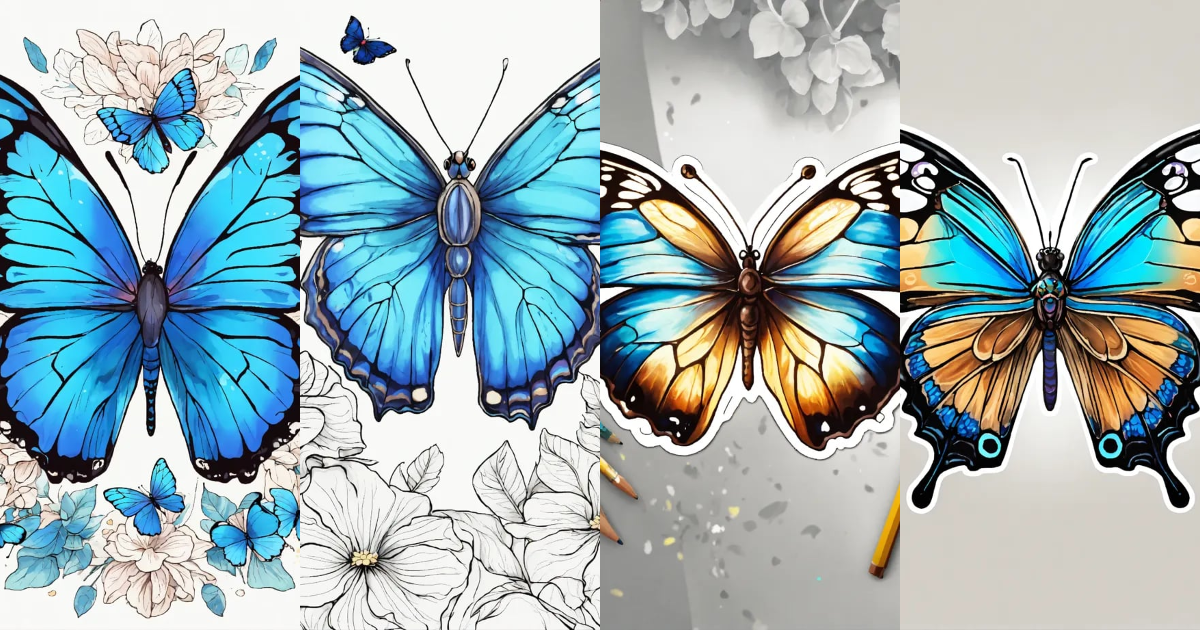 Lexica - Generate a cute Morpho butterfly of the selve, 4K resolution ...
