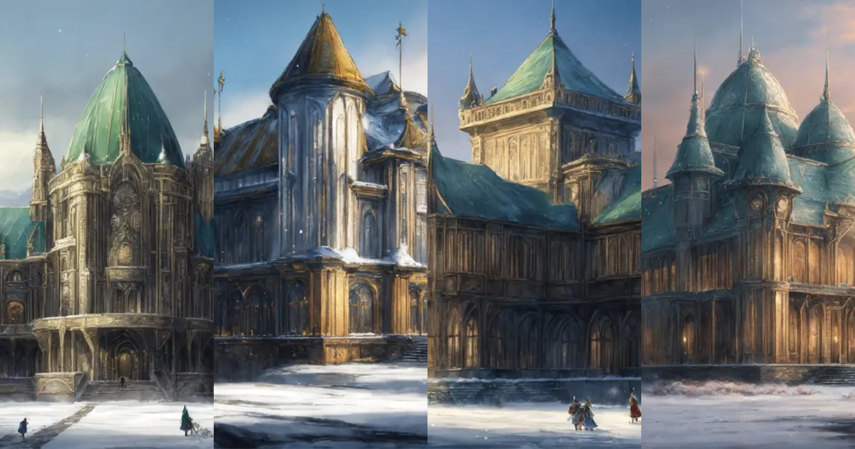 Lexica - Drawing of a fully shown elegant vast high elf sci fi palace ...