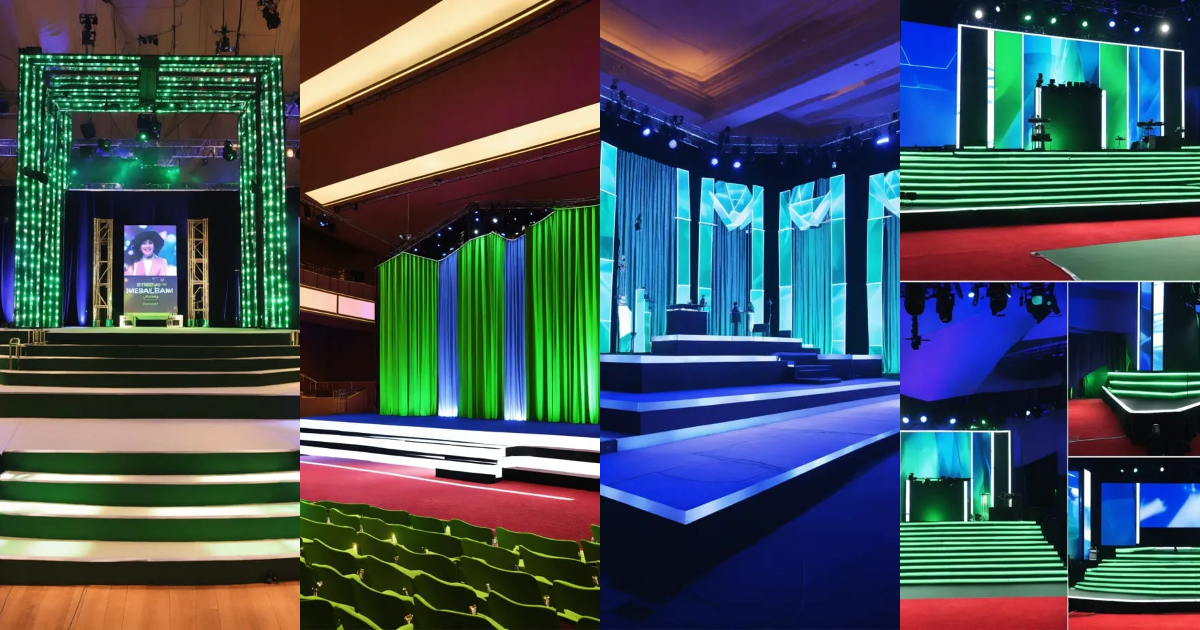 Lexica - Design a medium size stage for an awards ceremony similar to ...