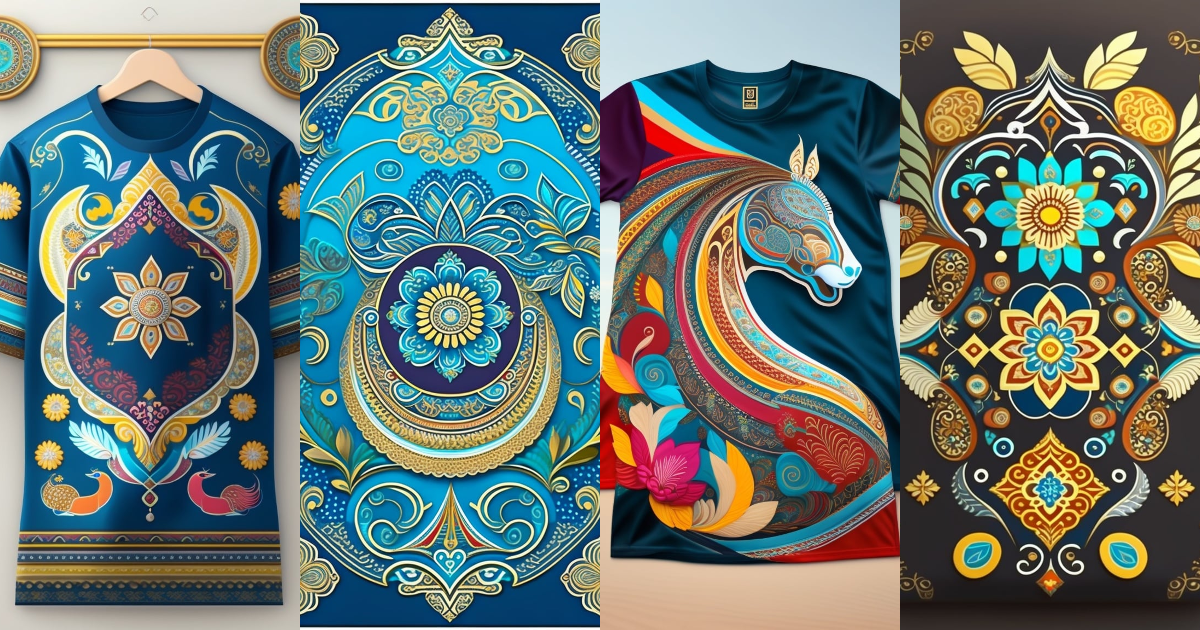 Lexica - INPUT: A plain T-shirt OUTPUT: An intricate and visually ...