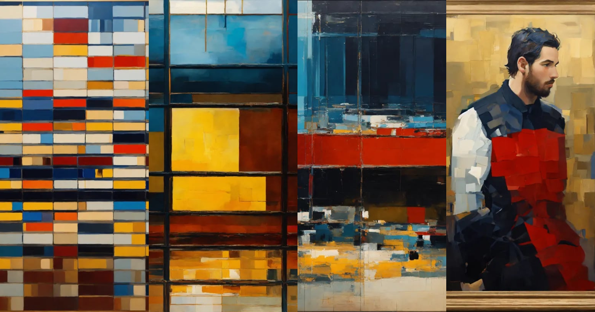 Lexica - Obsession, oil painting, transparent, in style, generative art ...