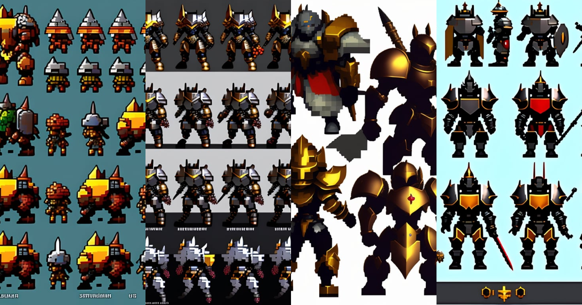 Lexica - A 2D platformer game sprite sheet featuring idle, walk, attack ...