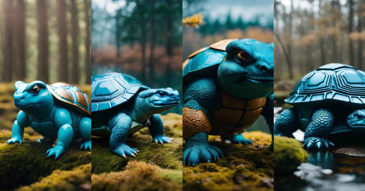 Lexica - Minimal, cinematic, a realistic blastoise animal among the ...