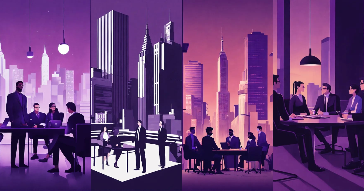 Lexica - An illustration, tertiary professions team workers with client ...