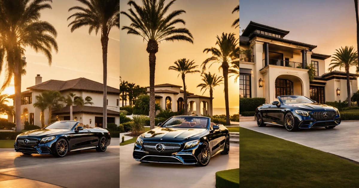 Lexica - 2019 Mercedes amg s550 black and Gold trim convertible with ...
