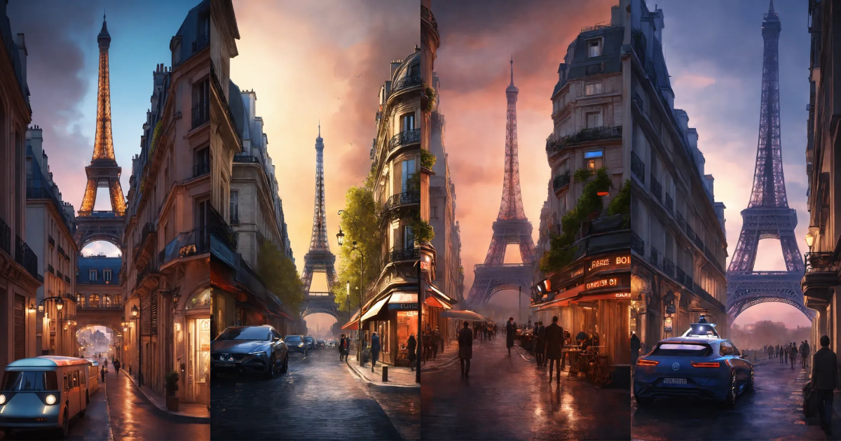 Lexica - Futuristic paris, realistic