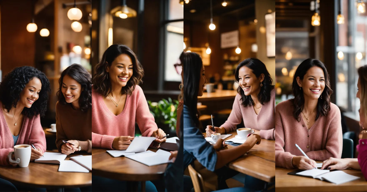Lexica - A one on one coaching session in a coffee shop that is well ...