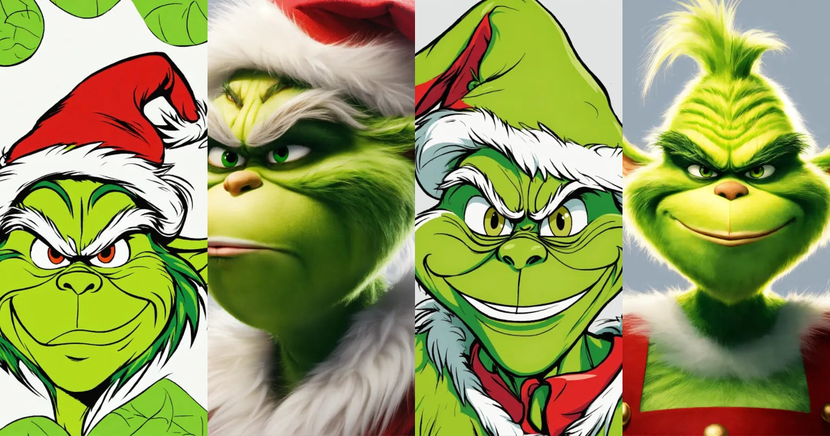 Lexica - The disney grinch on a white background