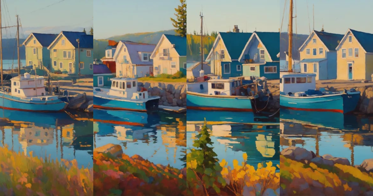 Lexica - Ocean, seashore, gaspé cliff, labrador landscape, rpg style ...