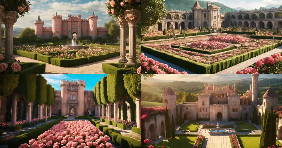Lexica - Ultra realistic, photorealistic, palace of roses, medieval ...