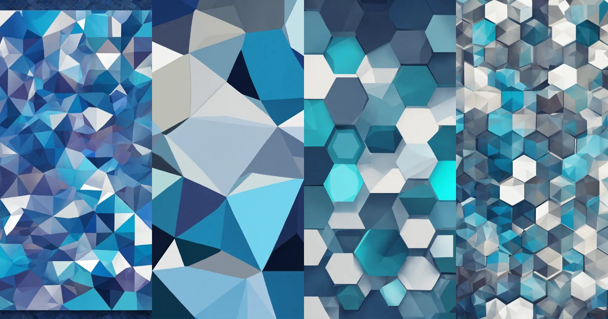 Lexica - Generate a polygon pattern for a flyer background using only ...