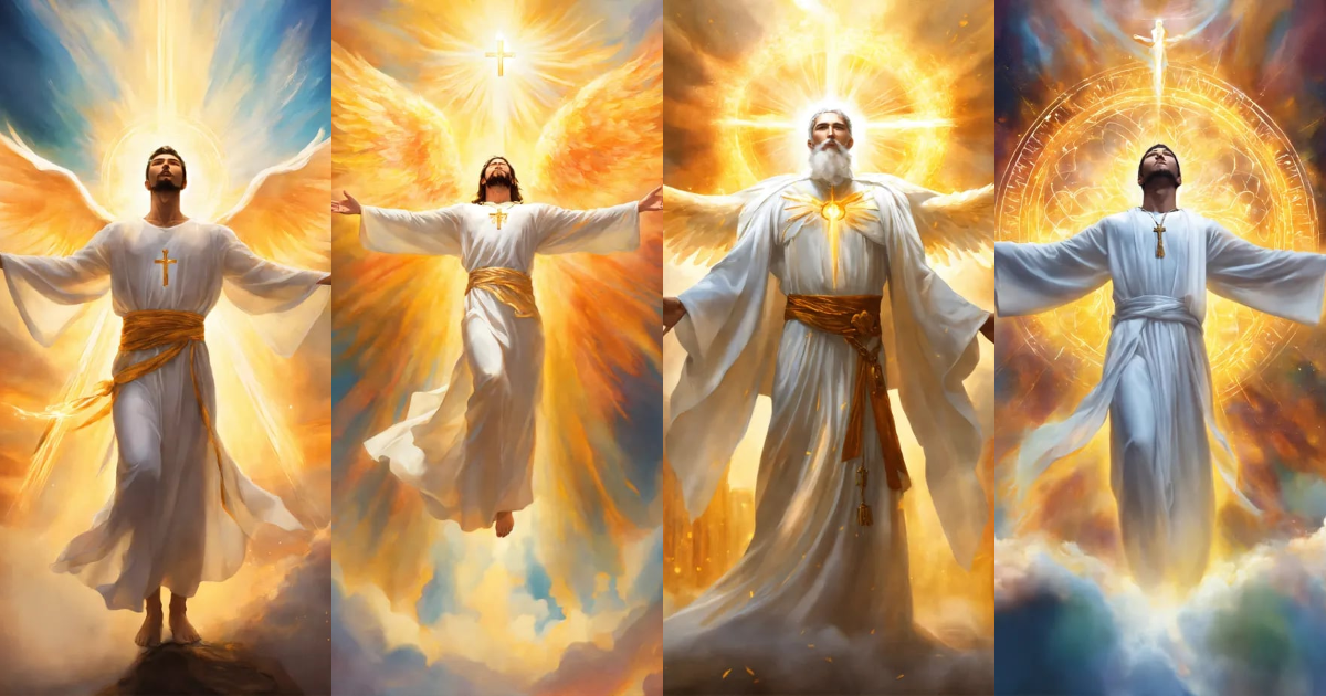 Lexica - Captivating design, spirit man ascend, The spirit being's arms ...