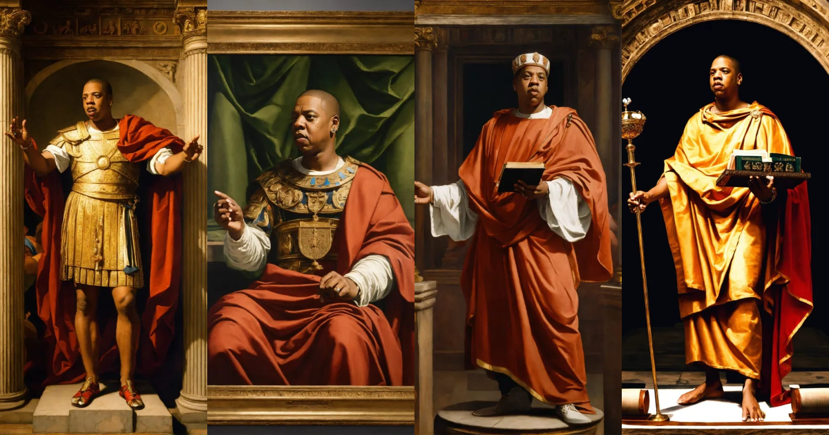 Lexica - Jay Z as Cicero the Roman Orator renaissance painting