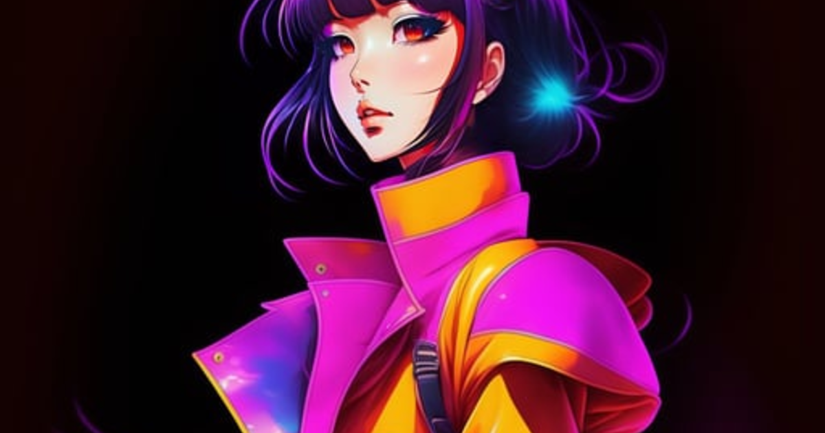 Lexica - Haute couture in the style of 90's vintage anime, neon, akira ...