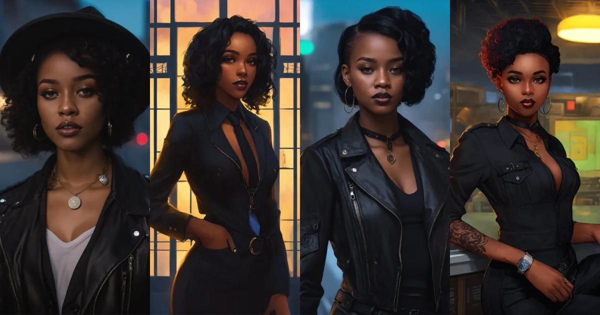 Lexica - Agent Tom, an 23 year old, goth, black female who works for a ...