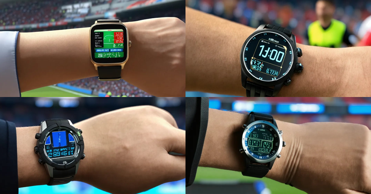 Lexica - Digital watch on the wrist of a football referee during the ...