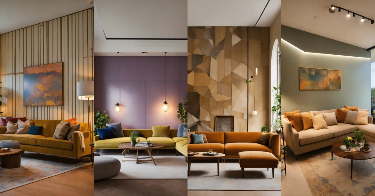 Lexica - Living room wall 45 degree angle